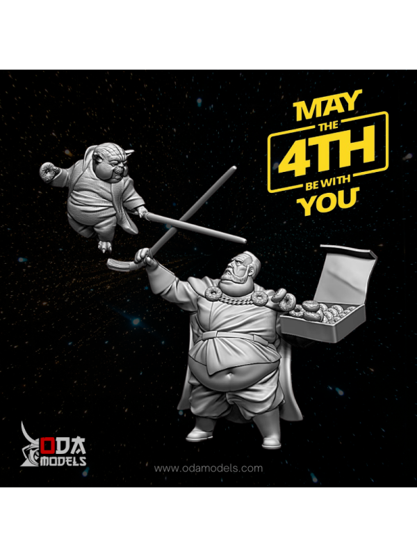 Fat Yoda y Fat Count Dooku - Star Wars Figures to Paint